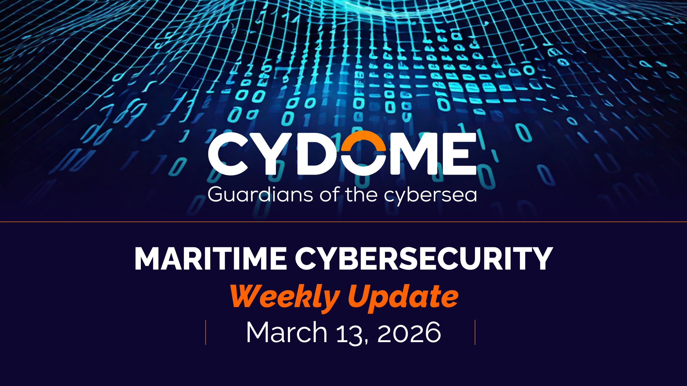 Maritime Cybersecurity Bulletin - March 13th, 2026 - Cydome